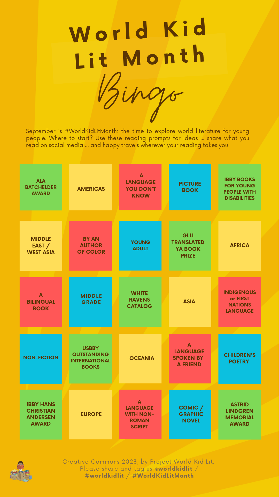 Reading prompts (bingo charts) – World Kid Lit